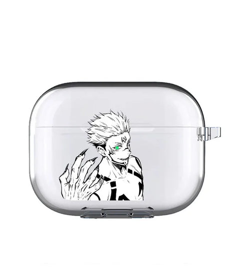 Jujutsu Kaisen Anime Transparent TPU Case for Airpods Pro 2 1 3 Sukuna ...