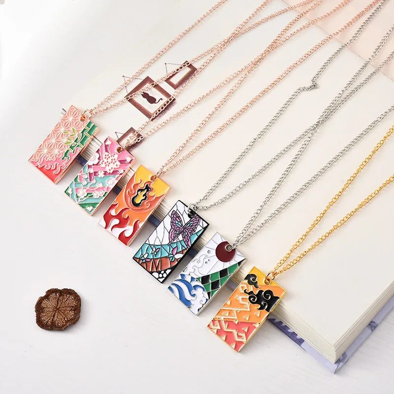 Anime Demon Slayer Necklace Kamado Tanjirou Nezuko Agatsuma Zenitsu Me ...